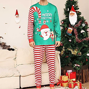 2023 Fashion Matching Family Pajamas Sets Christmas PJs for Family Matching Holiday Xmas Home Pajamas Sleepwear Sets