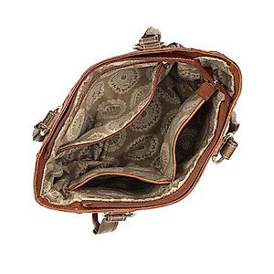 American West Desert Wildflower Zip Top Tote with Pockets