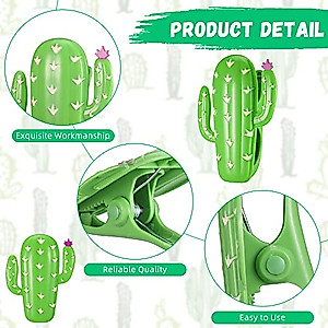 6 Pieces Beach Towel Clips Portable Towel Clips for Chairs Large Beach Towel Holders Plastic Cute Clothes Pins Flamingo Pineapple Cactus Towel Clips for Beach Chairs Lounge Patio Pool Accessories