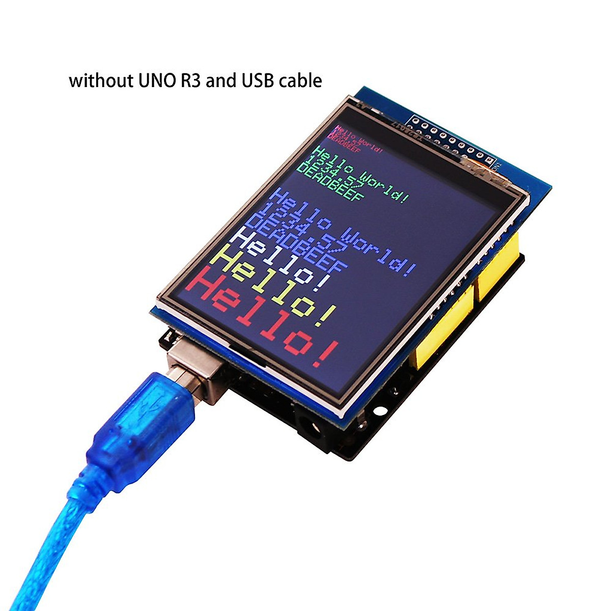 ELEGOO UNO R3 2.8 Inches TFT Touch Screen with SD Card Socket with Technical Data for Arduino UNO R3 R4