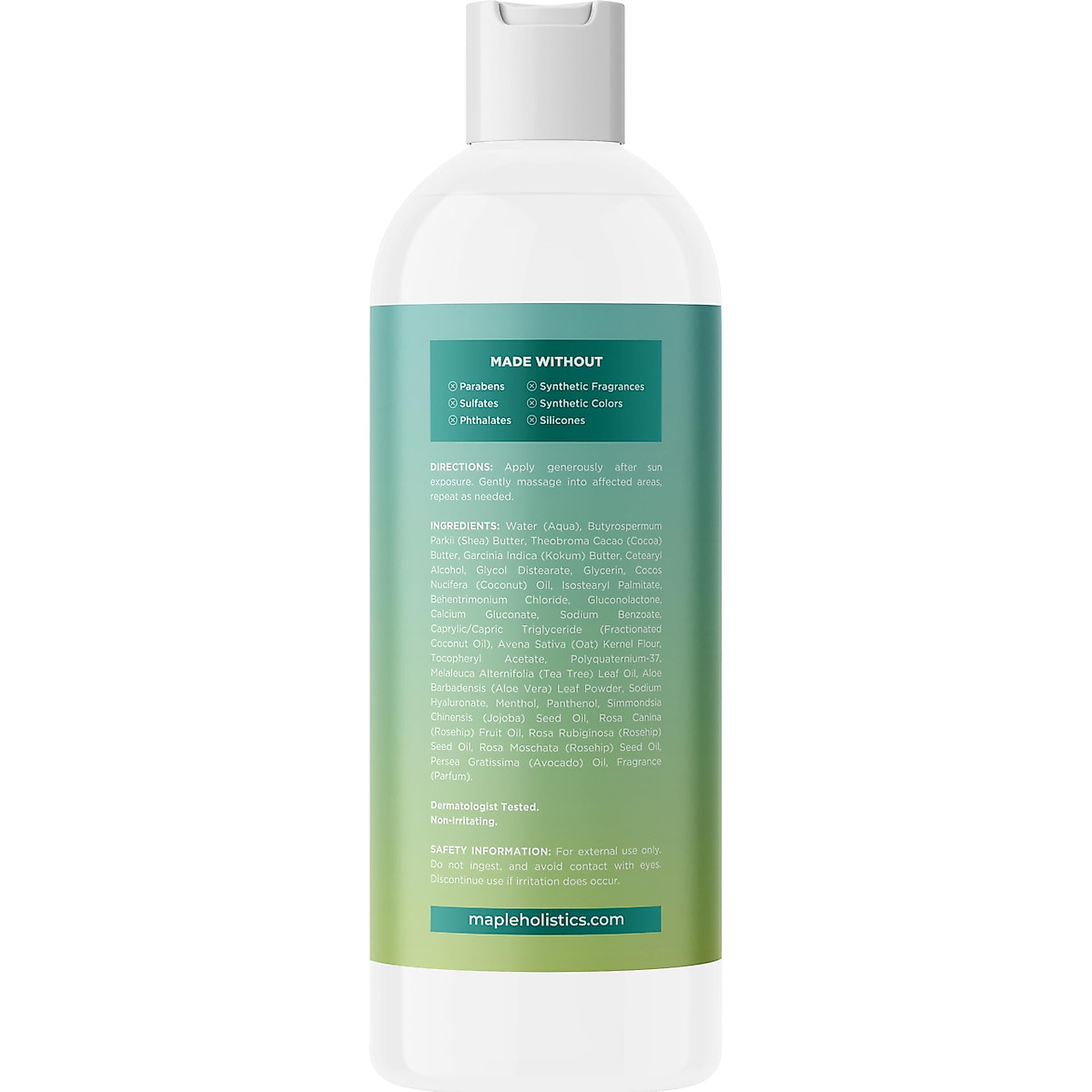 After Sun Lotion with Aloe Vera - Ultra Cooling Aloe Vera for Sunburn Hydration with Cocoa Butter & Rosehip Oil - Hydrating Aloe Lotion After Sun Moisturizer for Dry Skin with Hyaluronic Acid