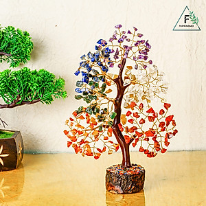 7 Chakra Tree Of Life, Gemstone Tree, Bonsai Tree Sculpture, Spiritual Trees - 7 Chakra Stones, Crystal Room Decor, Seven Chakra Tree, Tree Of Life Decor, Feng Shui Tree, Good Luck Gifts, Crystal Tree