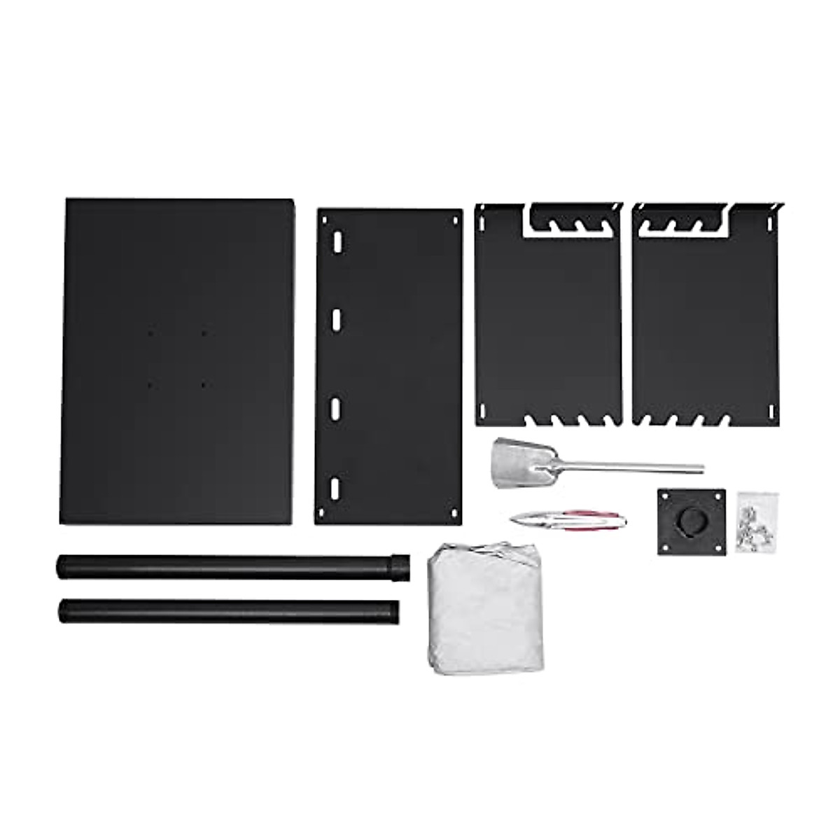 Outdoor Park Style Grill Rotatable 4 Level Height Adjustable BBQ Grill Steel 25 inch x 17 inch Cooking Area Camp Grill for Parks Gardens or Balconies