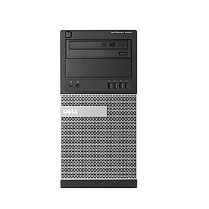 Dell Optiplex 9020 Mini Tower Desktop PC, Intel Core i5-4570, 16GB Ram, 2TB SATA Drive 256GB SSD WiFi, DVD-RW, Dual 19 LCD, Windows 10 Pro (Renewed)