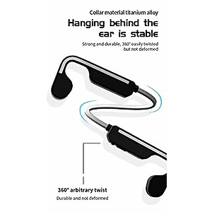 Bone Conduction Waterproof Bluetooth Headphones Swimming Sports Headset Built in 16G Memory (Blue)