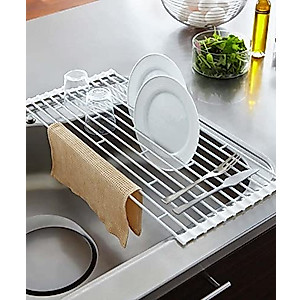 Yamazaki Tower Over The Sink Folding Drying Rack, White