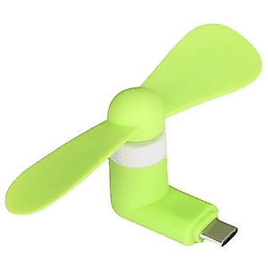 U-M Mini Cellphone Fan Portable Cool Cooler Rotating Fan Mini Rotating Fan with Two Leaves for - Random Color Nice