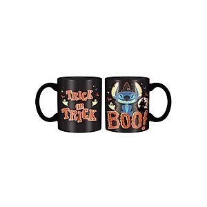 Silver Buffalo Lilo and Stitch Boo Halloween 20oz Ceramic Mug for Adults Standard