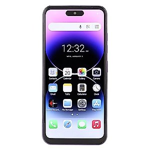 PUSOKEI Unlocked Android Cell Phone, Face Unlock Mobile Phone, 6.6 inch HD Screen, 2520 * 3088 Resolution, 8+24MP Dual Camera,10 Core CPU,8GB+256GB ROM, 2.4G 5G Dual Band WIFI Smartphone