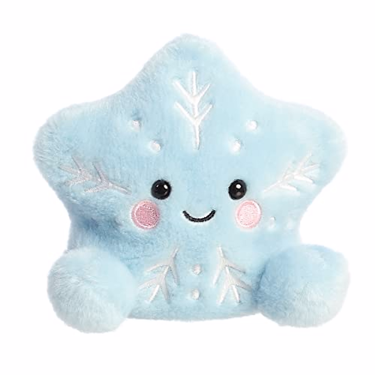 Aurora® Adorable Palm Pals™ Frosty Snowflake™ Stuffed Animal - Pocket-Sized Play - Collectable Fun - Blue 5 Inches