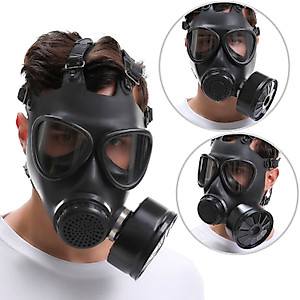 RANKSING Cover Full Face with P-A-2 40mm Canister Black Rubber for Industrial and Home use Russian Black