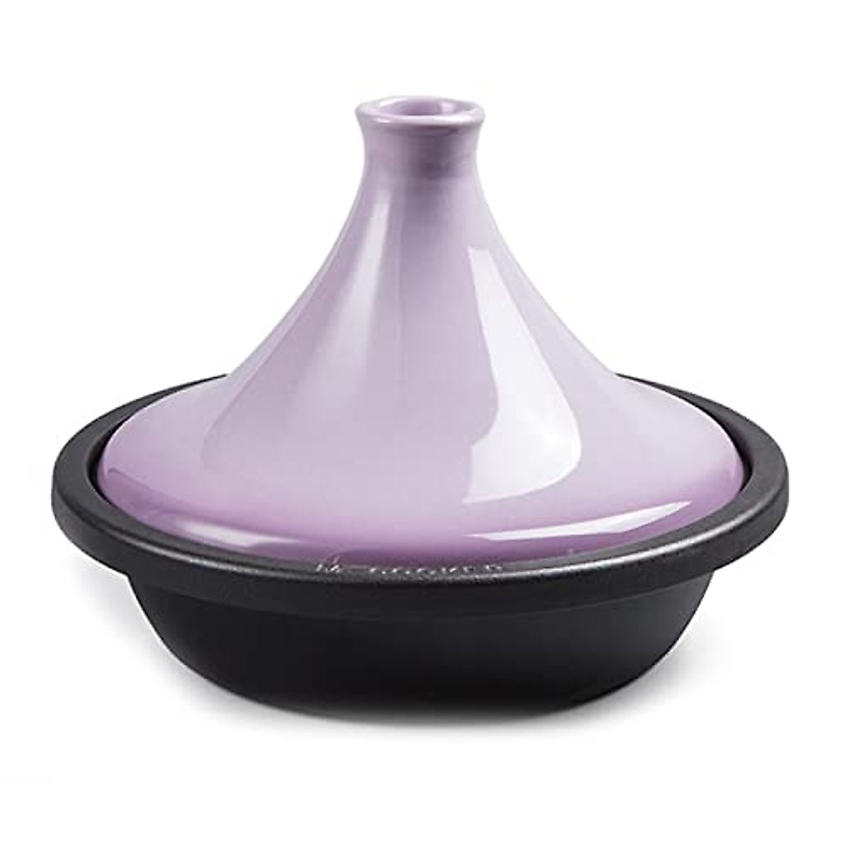Moroccan Tagine Enameled Cast Iron Tajine Cooking Pot with Cone-Shaped Closed Lid for Stew Casserole Slow Cooker 1.7L Tajine Cookware (Purple)