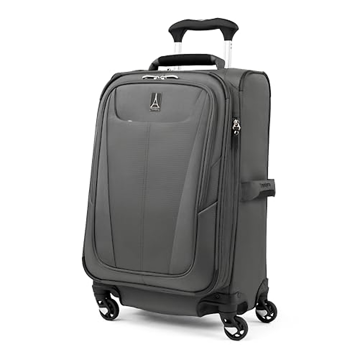 Travelpro Maxlite 5 Softside Expandable Carry on Luggage with 4 Spinner Wheels, Lightweight Suitcase, Men and Women, Shadow Grey, Carry On 21-Inch