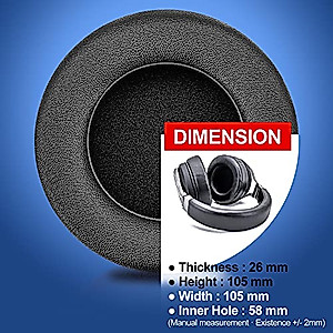 Virtuoso XT Ear Pads Replacement for Virtuoso RGB Wireless SE XT Headset, More - Softer Memory Foam, Added Thickness, Extra Durability (Black)