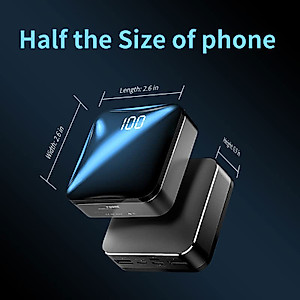 T-CORE Power Bank The Smallest and Lightest 10000mAh External Battery Ultra-Compact High-Speed Charging Technology Portable Charger for iPhone, Samsung Galaxy and More