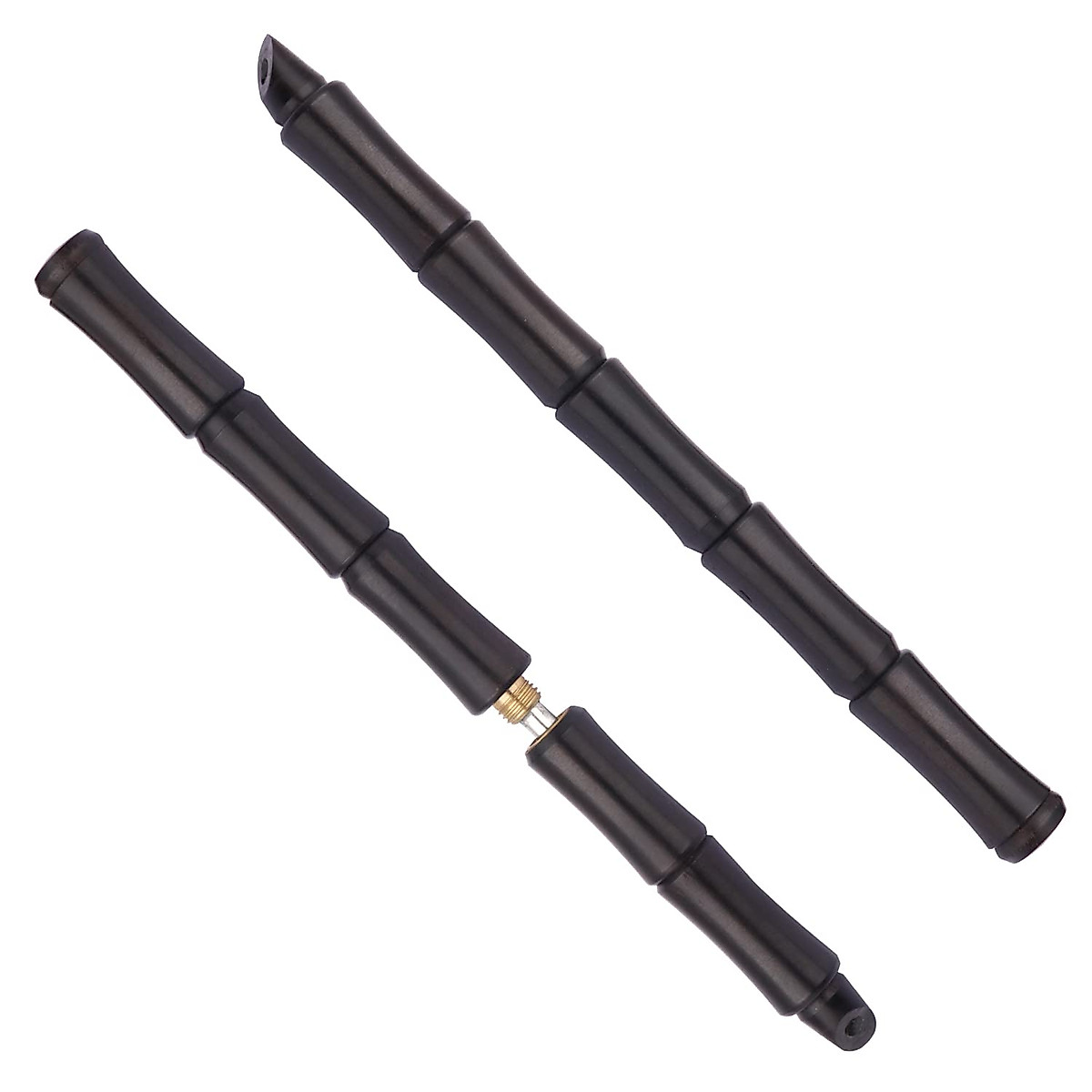 304 Stainless Steel Ice Pick Puer Puerh Tea Knife Tea Cake Pick Tool with Safety Cover Solid Bamboo Handle for Breaking Ice Kitchen Tool, Bartender, Picnics, Camping (Black)