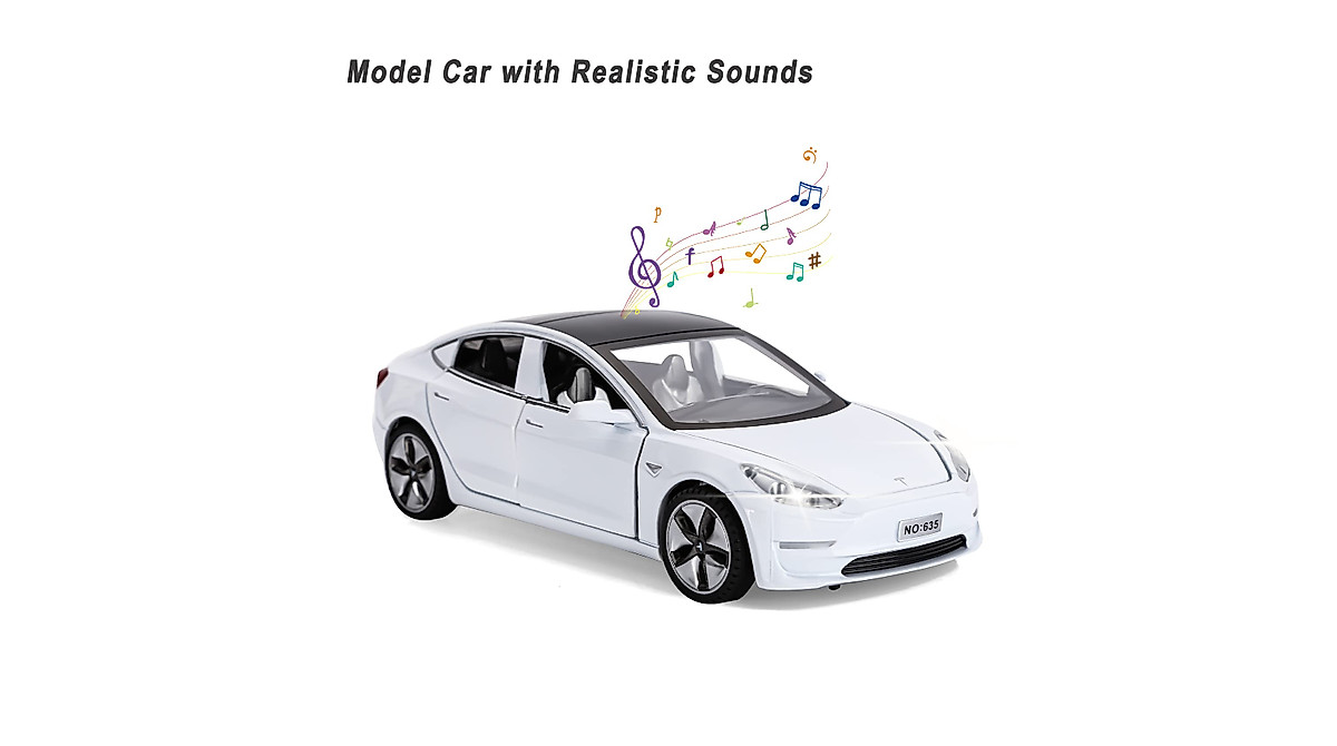 Toy Car Model 3 Diecast Metal Car for Kids | Realistic Pull Back Toy