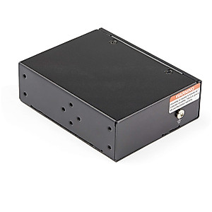 StarTech.com Industrial Gigabit PoE Injector - High Speed/High Power 90W - 802.3bt PoE++ 52V-56VDC DIN Rail UPoE/Ultra Power Over Ethernet Injector Adapter -40C to +75C Rugged, TAA (POEINJ1G90W)