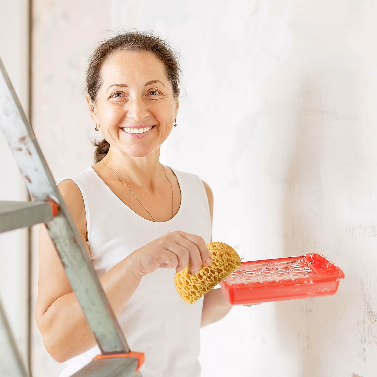 Knockdown Texture Sponge Drywall Wall Patch Ceiling Texture Sponge Home Decor Sponge for Texture Repair DIY Painting Ceiling (2 Pieces,13 x 15 x 6 cm)