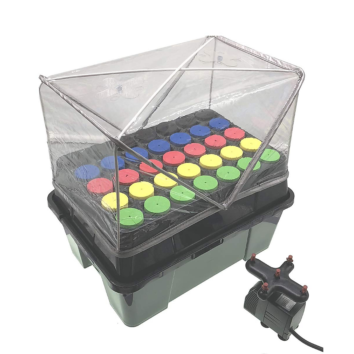 Aeroponic Cloner Machine, Cloning Machine 35 Site for Cutting Rooting Germination Kit Using 1.625 inch Neoprene Clone Inserts