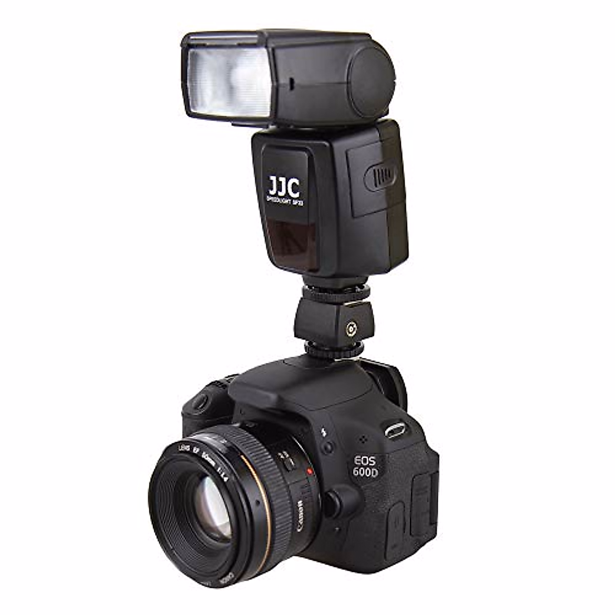 JJC Standard Hot Shoe Adapter with Extra PC sync Connection Port & 3.5mm Mini Phone Connection Port for Connecting Cameras to Additional Off-Camera Flash,Studio Light,Strobes or Other Accessories