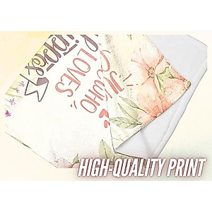 InnoBeta Hippopotamus Gifts Blanket for Girl, Hippo Lover Ask Flannel Throw Blanket for Girl, Funny Kid Daughter Unique Birthday for Her- Just A Girl Who Loves Hippos