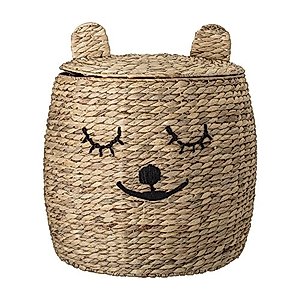 Bloomingville Basket with Lid Nature Water Hyacinth