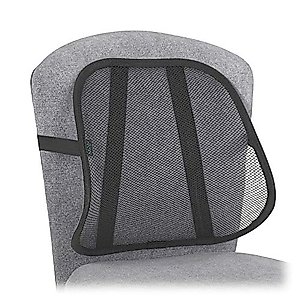 Safco 7153BL Mesh Backrest, 17-1/2w x 3-1/8d x 15h, Black Part No. 7153BL