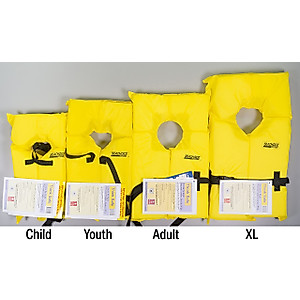 SEACHOICE 85520 Life Vest, Type II Personal Flotation Device â€“ Orange â€“ Adult