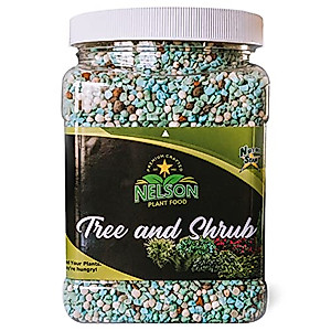 Nelson - Trees, Shrubs, & Evergreens Plant Food for In-Ground, Containers, & Patios, Granular Fertilizer, NutriStar 21-6-8 (4 lb.)