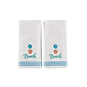 SKL Home by Saturday Knight Ltd. South Seas 2-Piece Hand Towel Set, White