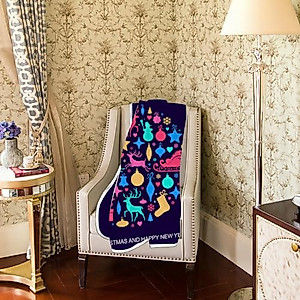 DreamBay Throw Blanket for Couch Sofa Bed Christmas Tree Decorations Lightweight Blankets for Home Office Camping Travel Cozy Blanket 50x60 inches Washable