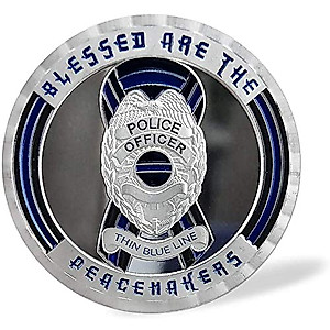 U.S.Thin Blue Line Challenge Coin Police Officer Law Enforcement Military Coin