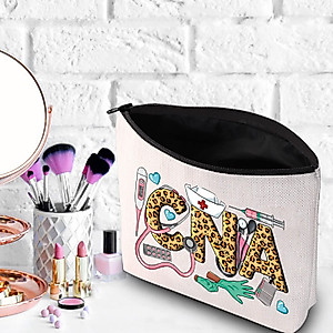 WZMPA CNA Certified Nursing Assistant Cosmetic Makeup Bag CNA Nursing Graduation Gifts Zipper Pouch Bag For CNA Students Graduates (CNA bag)