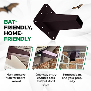 Rhino Excluders® BATCHUTE™ One Way Cone for Bats - Reusable Bat Excluder Valve – One Way Entry Capture Device – Prevent re-Entry of Bats-Safe Eviction & Effective Bat Catcher Ideal for Attics
