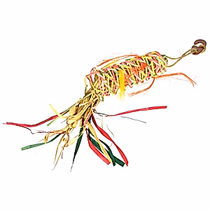 Penn-PLAX Bird-Life Pacifier Kabob Natural Bird Shred Toy – Great for Small and Medium Sized Birds – Medium