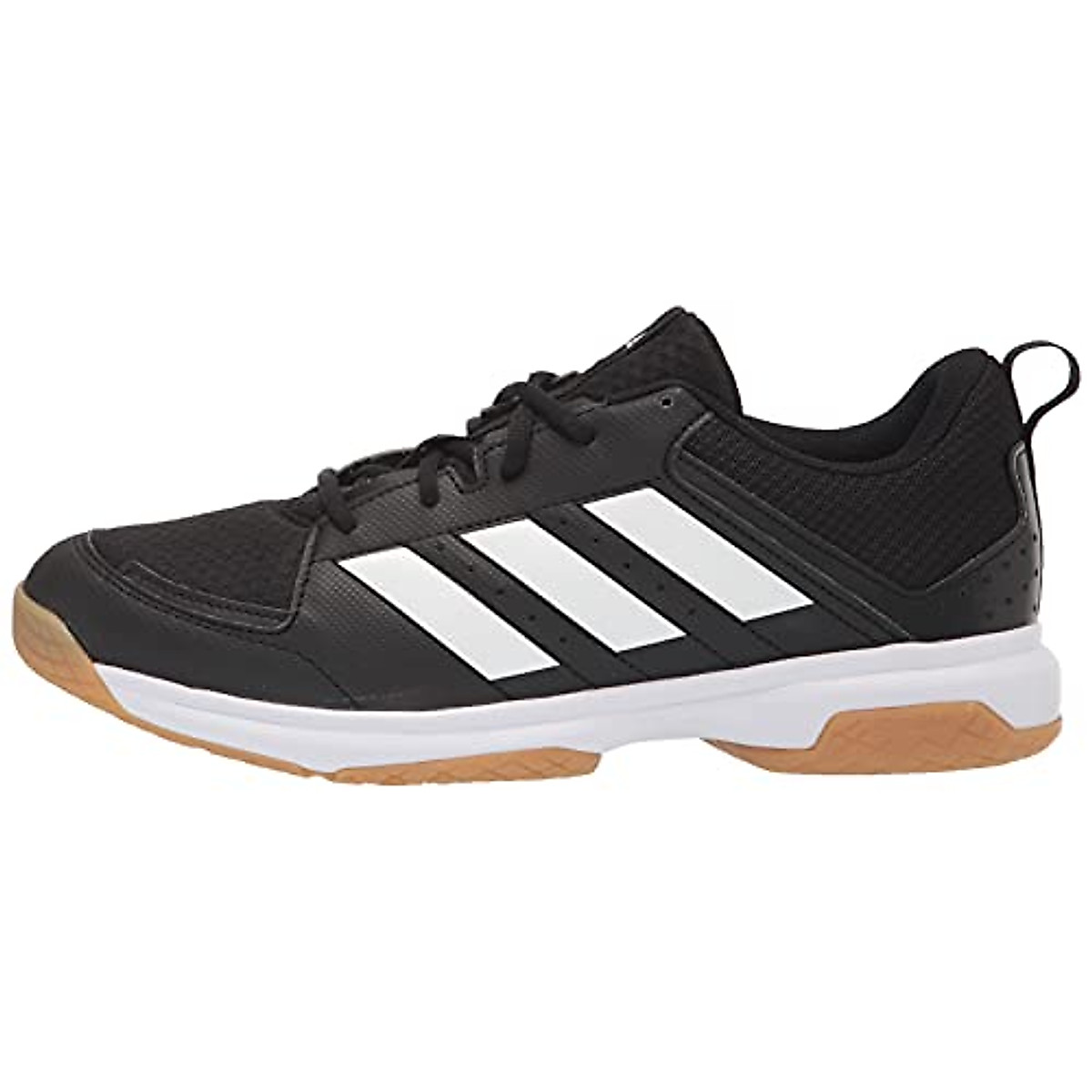 adidas Women's Ligra 7 Track and Field Shoe, Black/White/Black, 8