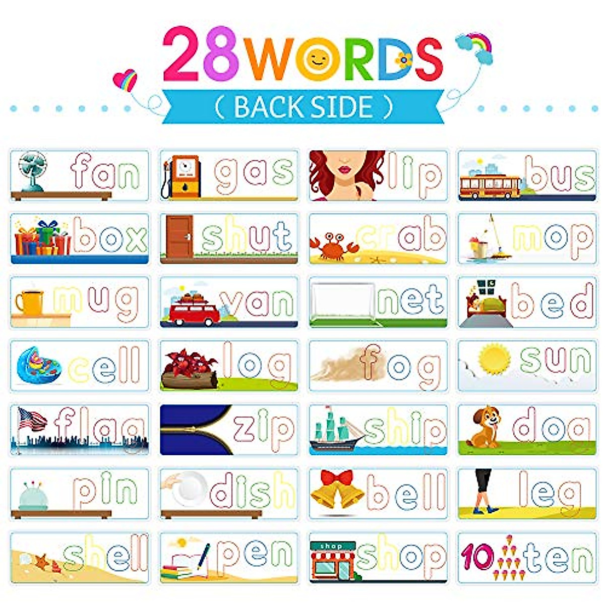 KMUYSL See & Spell Learning Educational Toys and Gift for 2 3 4 5 6 Years Old Boys and Girls - 80Pcs of CVC Word Builders, Alphabet Colors Recognition Game for Preschool Kindergarten Kids