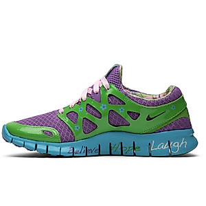 Nike Women's Free Run+ Doernbecher Violet/Turquoise Blue Sneakers 7.5