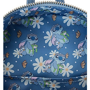 Loungefly Disney Stitch Springtime Daisy Cosplay Womens Double Strap Shoulder Bag Purse