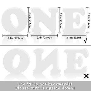 RTMISA One Letter Sign Table for First Birthday Free Standing Word Sign for Anniversary Party Baby Shower Table Top Décor