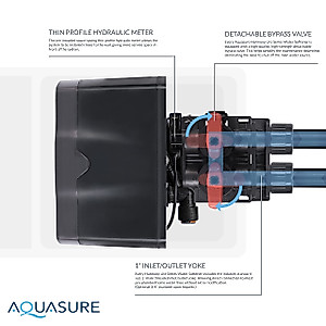 Aquasure Harmony Lite All-in-One Water Softener w/Triple Purpose Pre-Filter, 34,000 Grain, Low Maintenance, Water Saving Technology, 5-Year Warranty, US-Based Tech Support