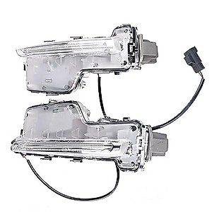WOZIES 1Pair For Volvo S60 2014-2018 Front Fog Light Daytime Running Lights Corner Lamp 31434567 31434568