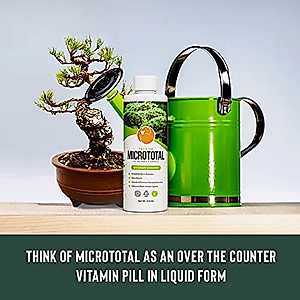 Liquid Bonsai Fertilizer Food Supplement - Micrototal Liquid Tree Fertilizer Helps Provide Trace Elements That Bonsai Trees Need When You See a Nutrient Deficiency