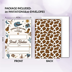 Grapehiker Unisex-Adults Birthday Party Invitation Set, 20 Cards with Envelopes, Multicolor, Includes Horizontal Lines for Writing Details