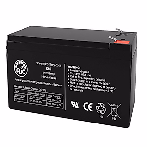 AJC Battery Compatible with Fiamm 12FGH36 12V 9Ah Sealed Lead Acid Battery