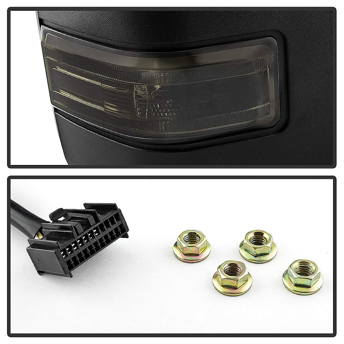 ACANII - [2017 STYLE] Telescoping Power Heat Smoke led Signal Towing Mirrors Left+Right For 2008-16 Ford F250 F350 F450