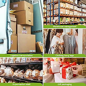 Anylabel Compatible 2" x 1" Direct Thermal Labels Replacement for Barcodes Postage Address Shipping Compatible with Rollo & Zebra Desktop Printers Adhesive & Perforated (12 Rolls, 1300 Labels/Roll)