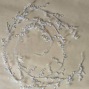 DONGKER Crystal Garland, Beads Garland Acrylic Beaded String Garlands Wire Garland Crystal Bead Strands for Wedding, Birthday Party Decorations