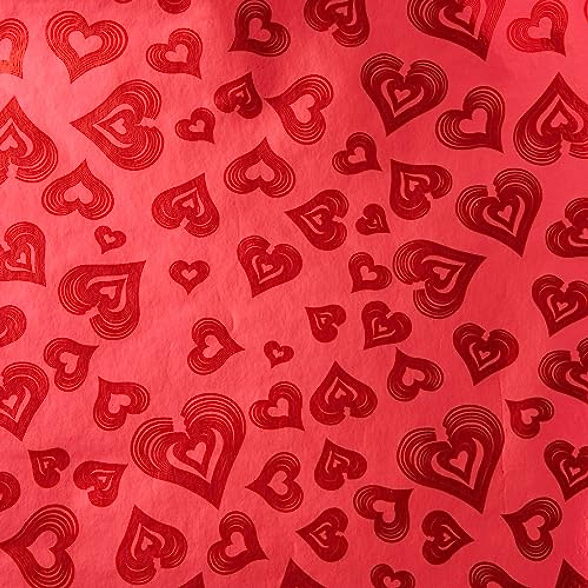 Juvale 3 Rolls Metallic Gift Wrapping Paper Rolls, Holographic Shiny Hearts Wraps for Valentine's Day, Wedding & Birthday, 3 Colors, 17 in x 17.3 ft